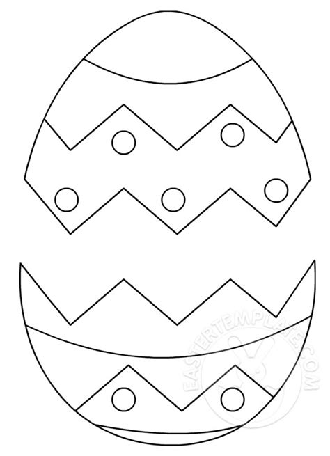 Cracked Easter Egg Template Easter Template