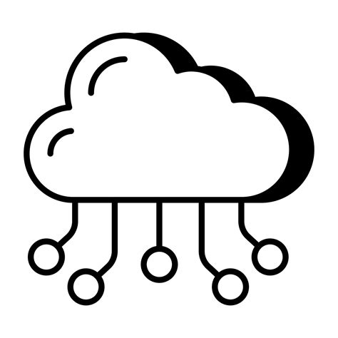 Premium Download Icon Of Cloud Networking Vector Art At Vecteezy