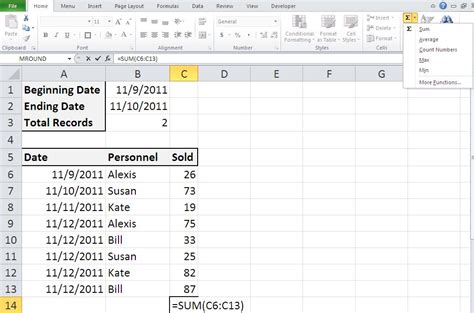 Excel Summary Table Happylasopa