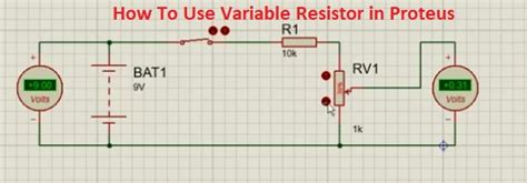 How To Use Variable Resistor In Proteus The Engineering Knowledge