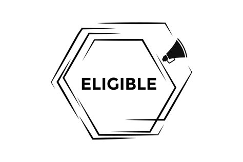 Eligible Button Web Banner Templates Vector Illustration 26393532