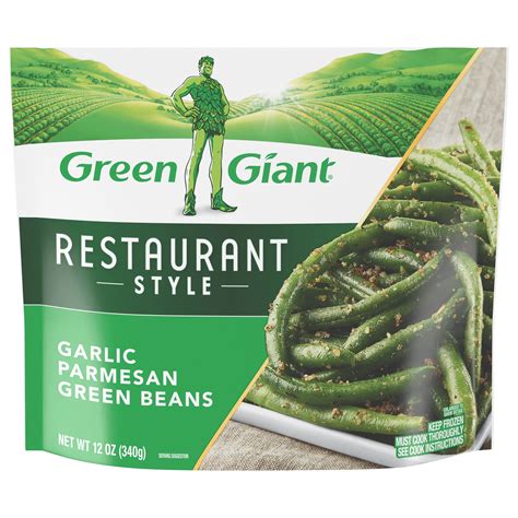 Green Giant Restaurant Style Garlic Parmesan Green Beans 12 Oz Bag