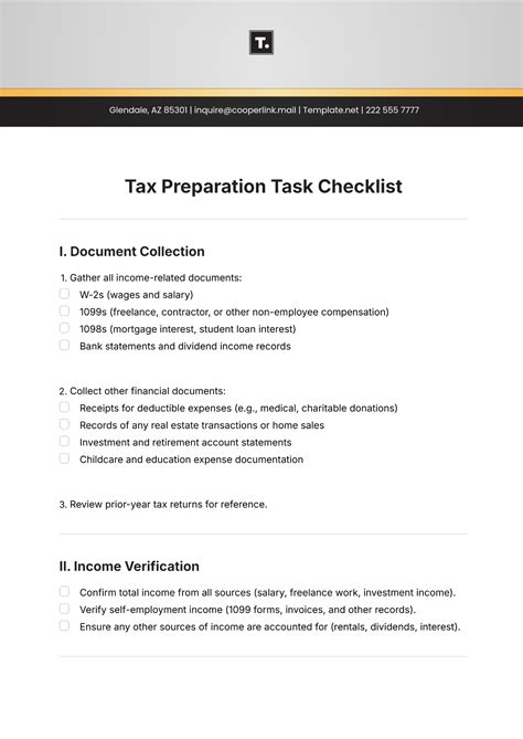 Free Accounting Checklist Templates Editable And Printable