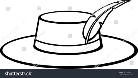 Hat Feather Stock Vector Royalty Free 430628119 Shutterstock