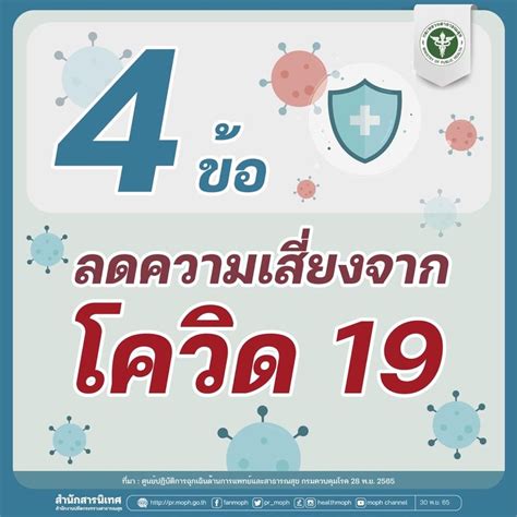 [เบื่อเมือง] กรมควบคุมโรค แนะ 4 ข้อ ลดความเสี่ยงจากโควิด 19 ที่มา กรมควบคุมโรค กระทรวงสาธารณสุข