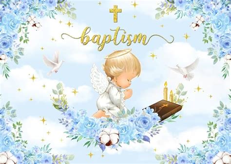Baptismal Background Design Angel