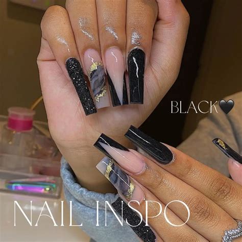 Black Nail Inspo💅🏾🖤 Gallery Posted By Myamedusa Lemon8