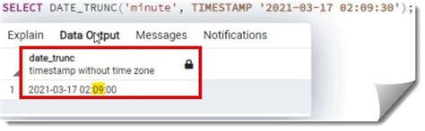 Postgresql Datetrunc Function