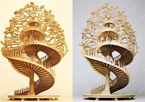 Representación Artística De La Secuencia Del árbol De Fibonacci Foto Premium