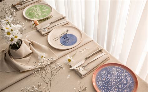 თეფში ხალიჩა იისფერი Bluetabla