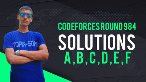 Codeforces Round 984 Div3 Solutions A To F Youtube