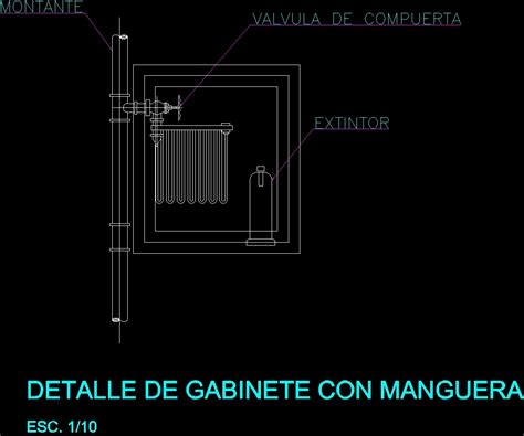 Hose Cabinet Against Fire Dwg Block For Autocad • Designs Cad