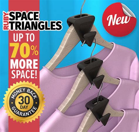 Ruby Space Triangles Get Up To 70 More Space In Your Closets