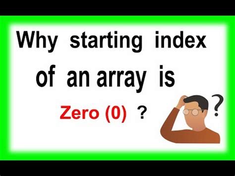 Why Starting Index Of Array Is Zero 0 0 Is The Starting Index Of Array Array In C In Hindi