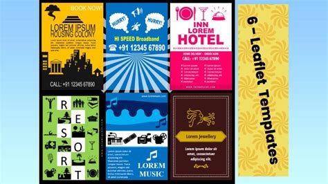 Leaflet Template MS Word HBN Infotech