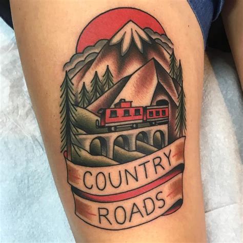 Tattoo Snob On Instagram “country Roads Tattoo By Midwestphil At