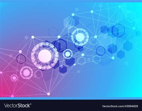 Big Data Visualization Background Modern Vector Image