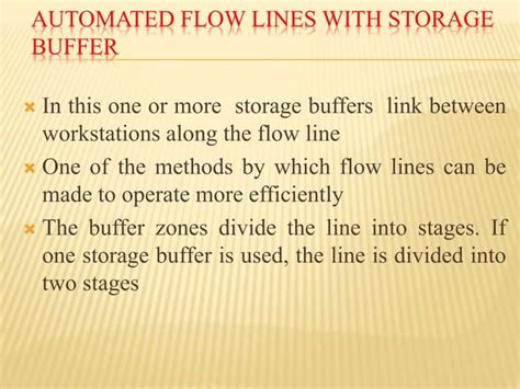 Analysis Of Automated Flow Lines Pptx