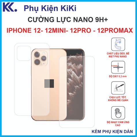 Cường Lực Iphone 12 Mini 12 12 Pro 12 Pro Max Cường Lực Nano Dẻo 9h