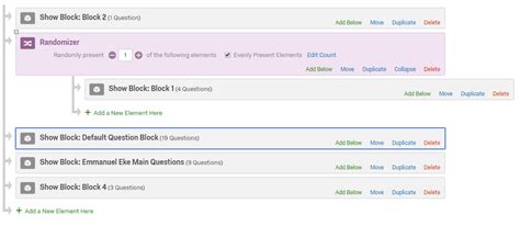 I Can´t View The Independent Results Of Each Questions In A Randomized