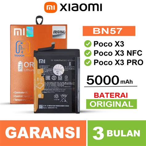 Jual BATERAI BATRE POCO X3 POCO X3 NFC POCO X3 PRO BN57 ORIGINAL Shopee Indonesia