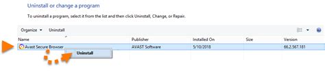 Uninstalling Avast Secure Browser Official Avast Support