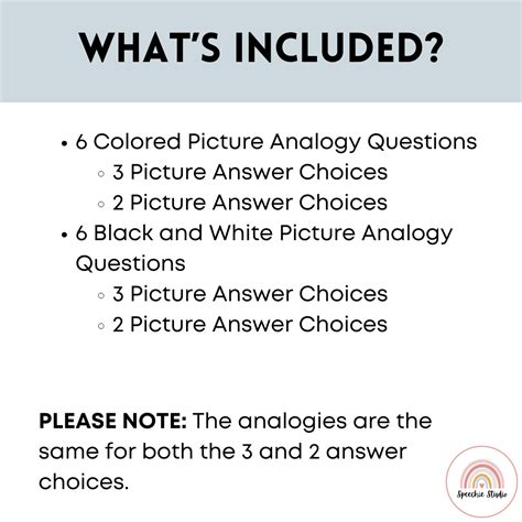 analogies worksheets and activities for speech therapy no prep freebie