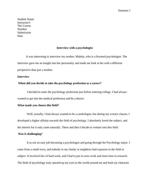 Psychology Interview Insights From A Psychologists Career