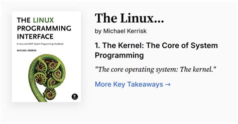 The Linux Programming Interface Summary Quotes Faq Audio