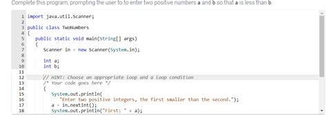 Solved Complete This Program Prompting The User To To Enter