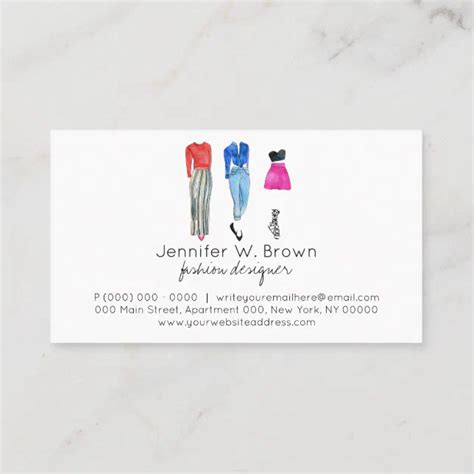 Street Fashion Designer Consultant Clothing Popup Business Card Zazzle