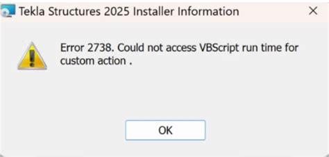 Resolving Installation Error 2738 Could Not Access Vbscript Run Time