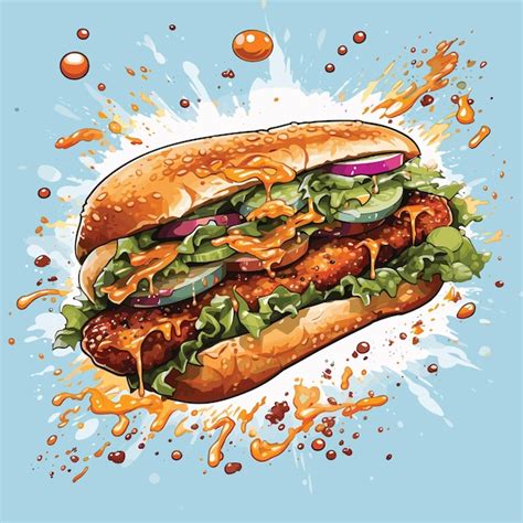 Premium Ai Image Burito Vector Illustration