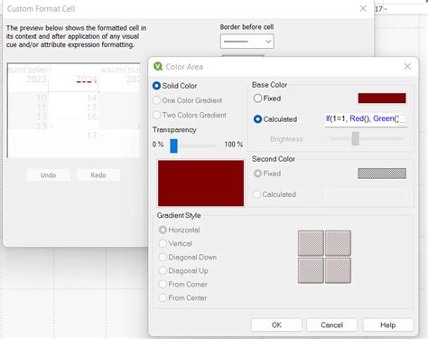 pivot table dimension column color qlik community 2434462