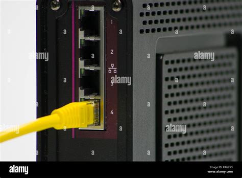 High Speed Broadband Internet Modem And Router Stock Photo Alamy