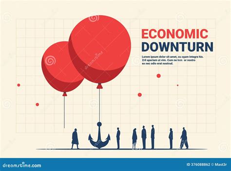 Economic Downturn Crisis Concept Raised Fist Declining Graph Coins