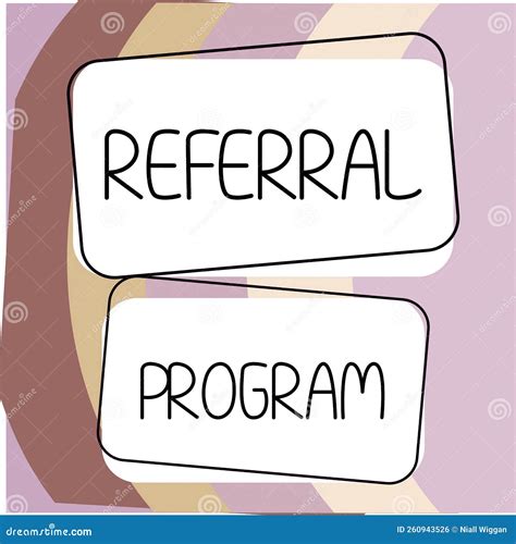 Conceptual Caption Referral Program Internet Concept Employees Are