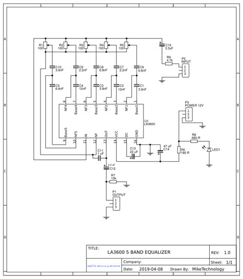 La3600 Equalizer Circuit At James Silvers Blog