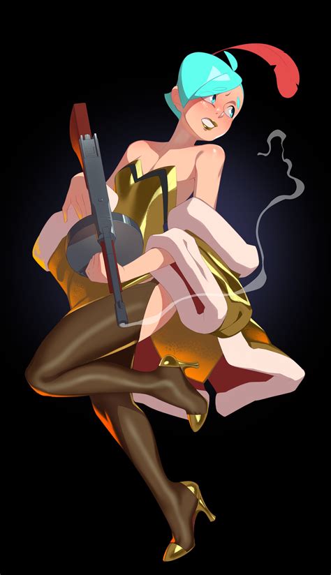 Combos And Doodles Original Gold Footwear Absurdres Highres Weapon