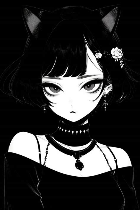 Black And White Cat Girl By Patytheimp On Deviantart