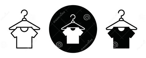 Garment Outline Icon Collection Or Set Garment Thin Vector Line Art