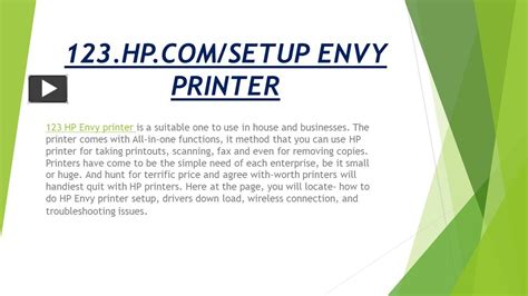 Ppt Hp Com Setup Printer Envy Powerpoint Presentation Free To Download Id Ytexm