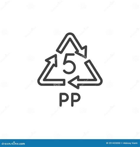 Plastic Bag Line Icon Cellophane Bag Vector Illustration Isolated On