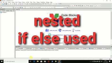 Nested If Else Statement In C YouTube