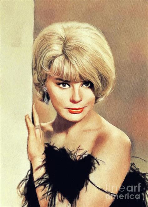 Elke Sommer Vintage Actress Painting By Esoterica Art Agency
