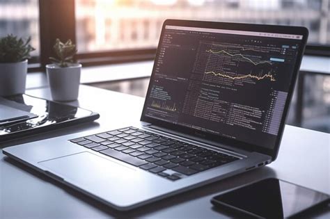 Premium Photo Software Development Concept Programming Coding And Software Testing On Laptop