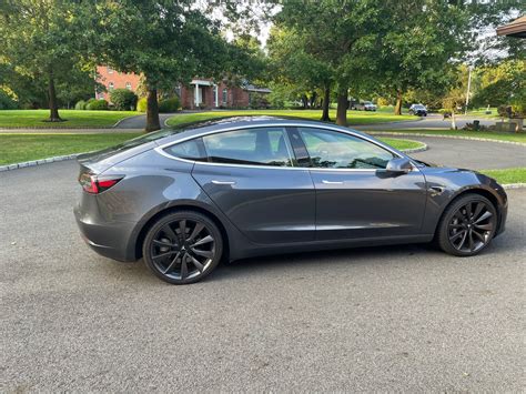 Sold Fs Set Of 4 Tesla Oem Model 3 Performance 20” Stiletto In Gun