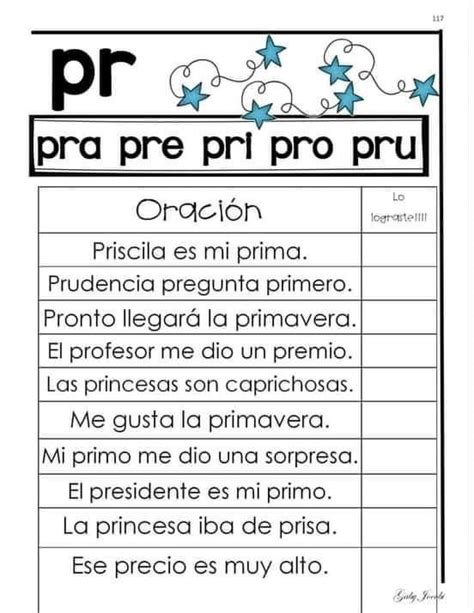 Pra Pre Pri Pro Pru Para Colorear