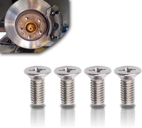 Jeseny Juego De 4 Tornillos De Rotor De Disco De Freno De Acero Inoxidable Para Delantero Y