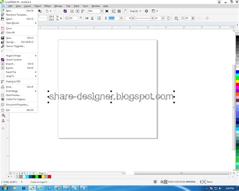 Fungsi Menu And Tools Dalam Coreldraw